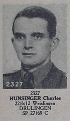 HUNSINGER Charles | Déportés militaires & « Malgré-Nous