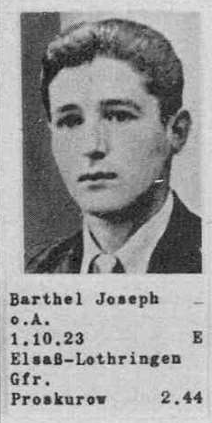 Barthel Joseph | Déportés militaires & « Malgré-Nous
